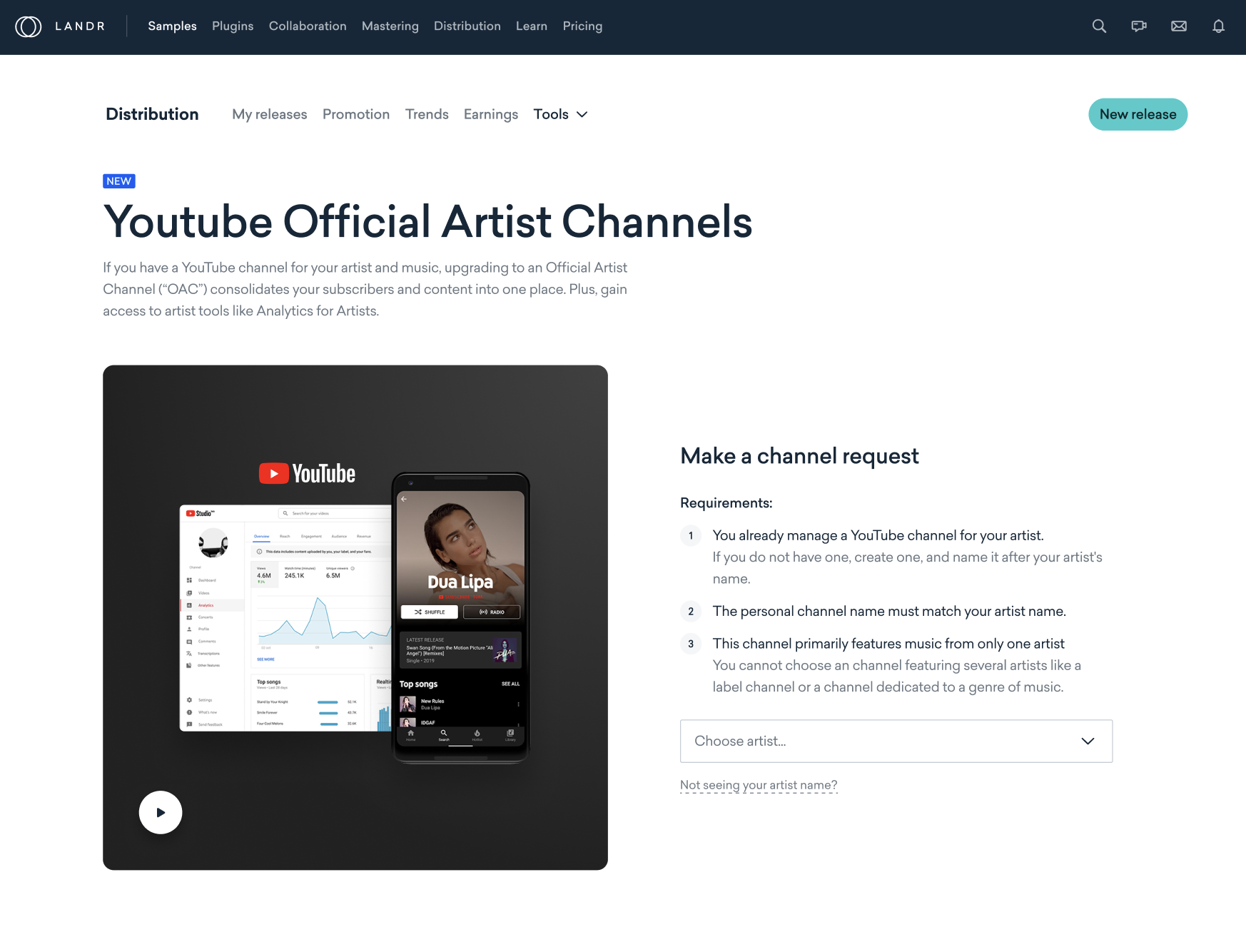 How do I get an Official Artist Channel on YouTube? – Your LANDR Resources